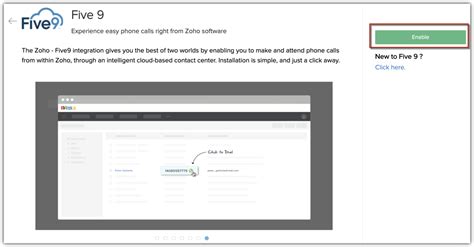 Five9 Integration Online Help Zoho Crm