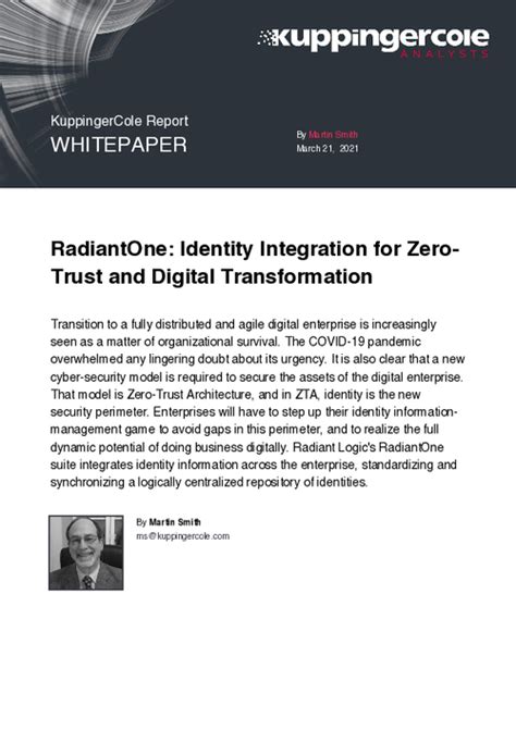 Identity Integration For Zero Trust And Digital Transformation