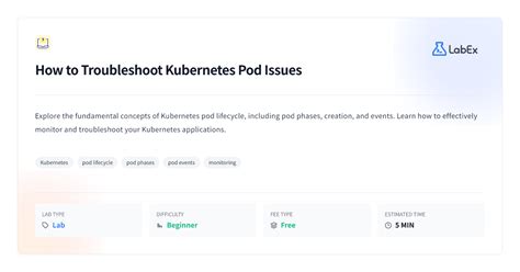 How To Troubleshoot Kubernetes Pod Issues Labex