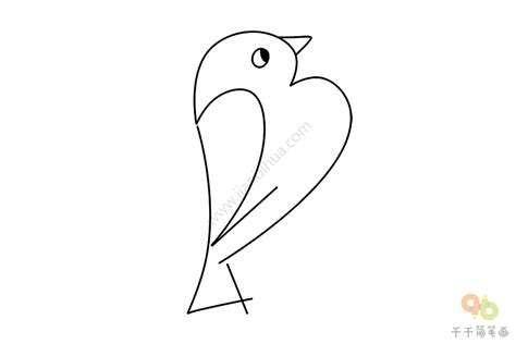 用数字2和3画小鸟简笔画教程 神奇画简笔画