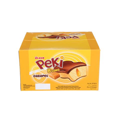 Ulker Peki 8 Caramel Cake 40gm × 24s Sharjah Co Operative Society