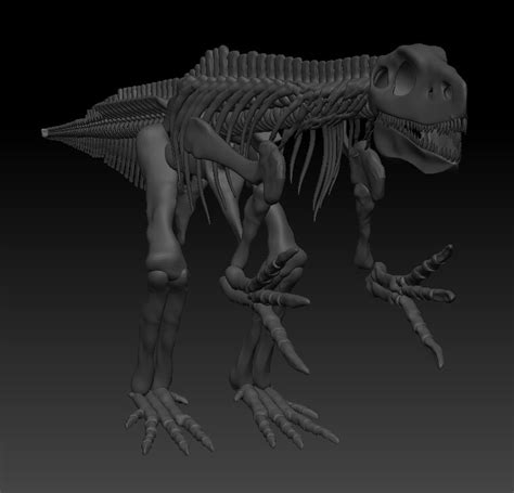 Vraknoc Therapod Skeleton Modelling