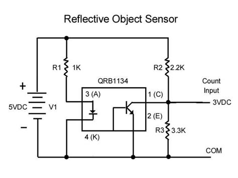 Reflective Object Sensor Circuit Diagram