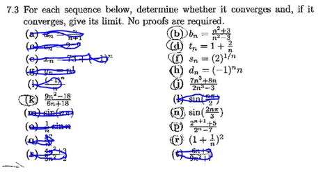Solved 73 For Each Sequence Below Determine Whether It
