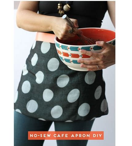 Sewing Tutorial No Sew Or Low Sew Scarf Apron Sewing