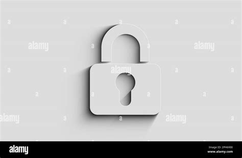 Cyber Security And Digital Computer Protection With Padlock Symbol With Natural Shadow Cyber