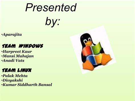 Windows Vs Linux Prsentsn Ppt