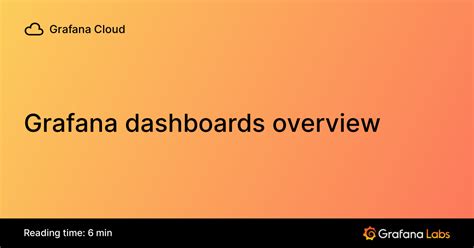 Grafana Dashboards Overview Grafana Cloud Documentation