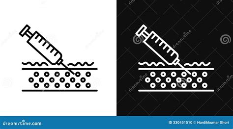 Botox Injection Into Natural Lips Top View On Blue Background With Text Space For Relevance