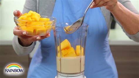 Mango Smoothie Made With Rainbow Evaporated Milk Youtube