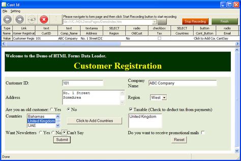 Html Forms Data Loader Step By Step Tutorial