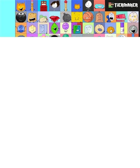 Bfdi Bfb All Characters Contestants Hosts Others Tier List Community Rankings Tiermaker
