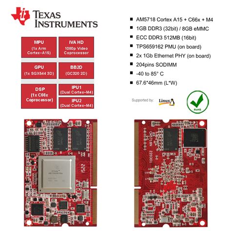 Ti Am5718 Dn2 Computing Module Goembed Focus On Embedded Board Solutions