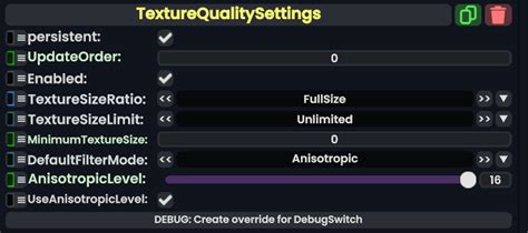 Component TextureQualitySettings Resonite Wiki