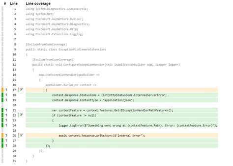 Excludefromcodecoverage Attribute Is Ignored In An Static Class In A