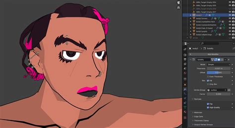 how to fix inverse hull outline r blender
