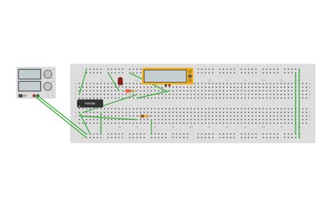 Circuit Design Not Gate 7404 Tinkercad