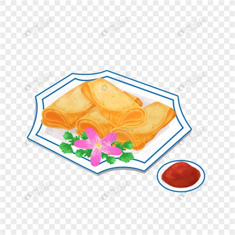 스프링 롤 만화 요소 Png 일러스트 무료 다운로드 Lovepik