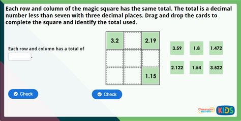 Year 5 Adding Different Decimal Places Maths Challenge Classroom