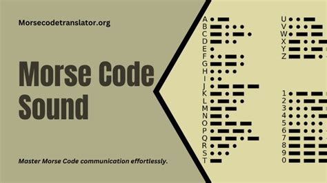 Morse Code Sound How To Understand Morse Code Sound