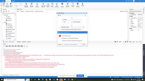 Python Scope Error Initializing Python Engine Studio Uipath Community Forum