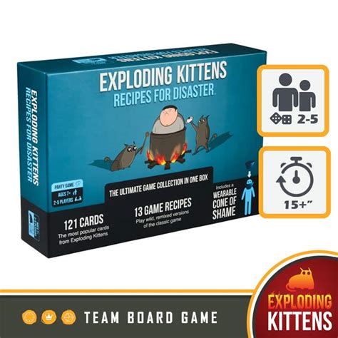 Exploding Kittens Recipes For Disaster Team Board Game
