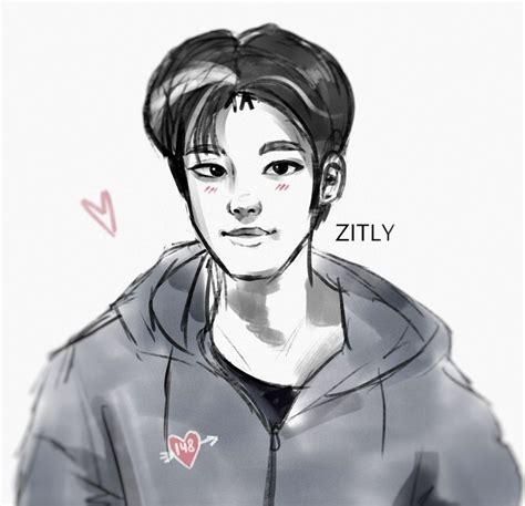 Expressive Seungmin Sketch Рисунки сынмин карандашом Сын мин рисунок