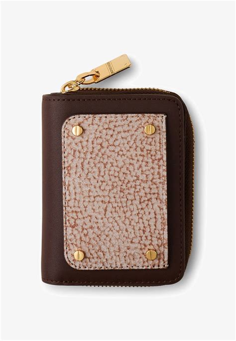 Borbonese Small Zip Around Geldbörse Mottled Brownbraun Meliert