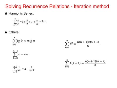 Ppt Recursive Algorithms Analysis Recurrence Relations And Solving