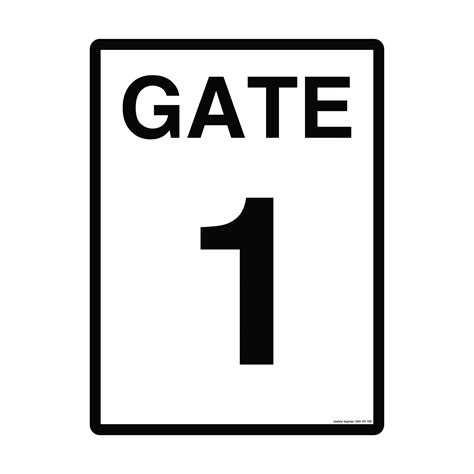 Construction Site Gate Signs Gate 3 Type 300mm X 450mm Size Acp Aluminium Composite