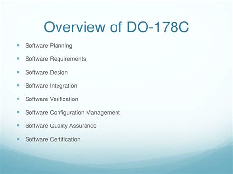 Ppt Rtca Do 178c “software Considerations In Airborne Systems And Equipment Certification
