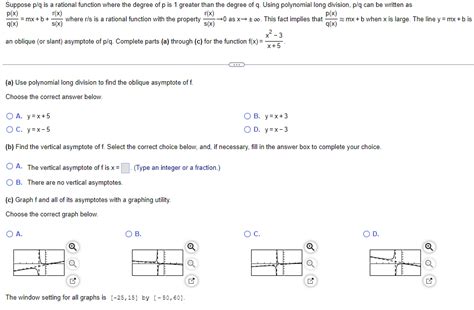 Solved Suppose P Q Is A Rational Function Where The Degree Chegg Com