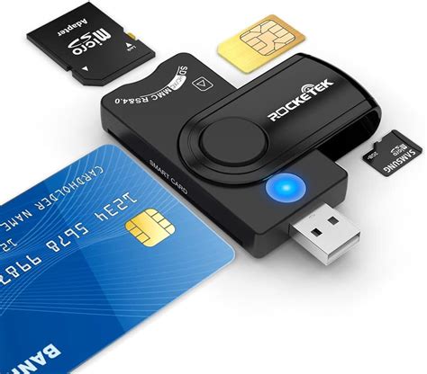 Smart Card Reader 4 In 1 Usb Sim Card Adapter Identiv Credit Id Cac