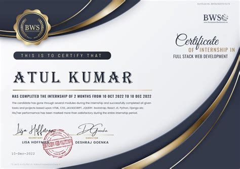 atul kumar on linkedin internship webdevelopment