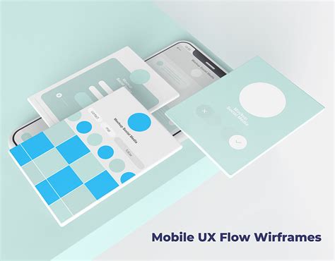 Mobile UX FLow Wireframe Behance