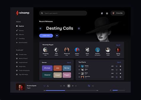 Winamp Redesign On Behance