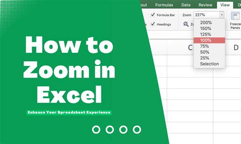 How To Zoom In Excel Enhance Your Spreadsheet Experience Earn And Excel