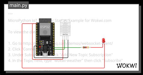 MicroPython MQTT Weather Logger ESP Copy Wokwi ESP STM Arduino Simulator