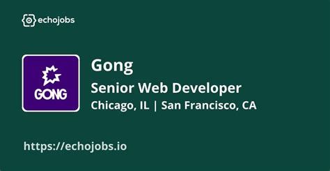 Gong Is Hiring Senior Web Developer Chicago Il Css Javascript Aws