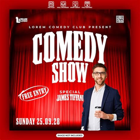 Premium Psd Comedy Show Poster Or Banner Design Template