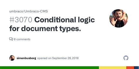Conditional Logic For Document Types · Issue 3070 · Umbracoumbraco Cms · Github