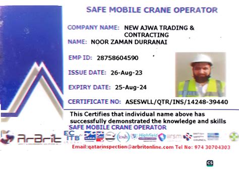 Operator Certificate Pdf