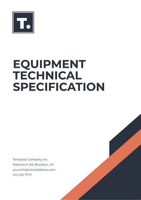 Free Technical Specification Templates To Edit Online