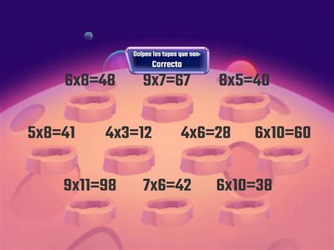 Repasando Las Tablas De Multiplicar Whack A Mole