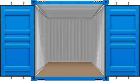 Bright Blue Cargo Container 11835228 Png