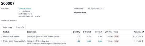 Vistas documentación de Odoo