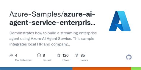 Github Azure Samples Azure Ai Agent Service Enterprise Demo Demonstrates How To Build A