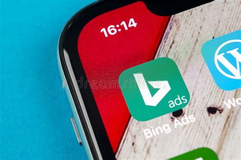 Bing Application Icon On Apple IPhone X Screen Close Up Bing Ads App