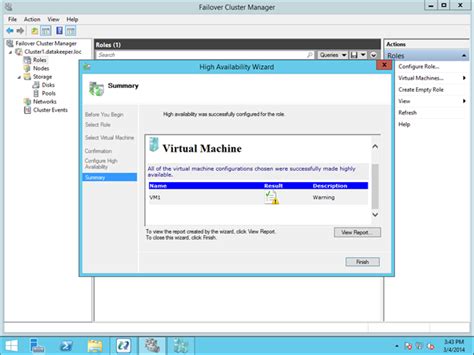 Configuring A Sanless Hyper V Failover Cluster With Datakeeper Cluster