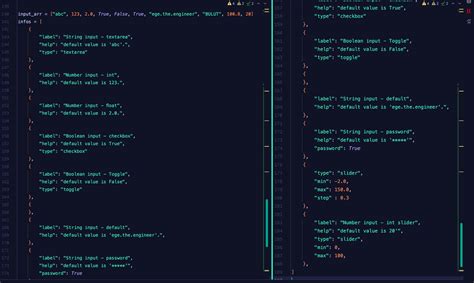 Dynamically Created Input Fields From List Dict Set Using Streamlit